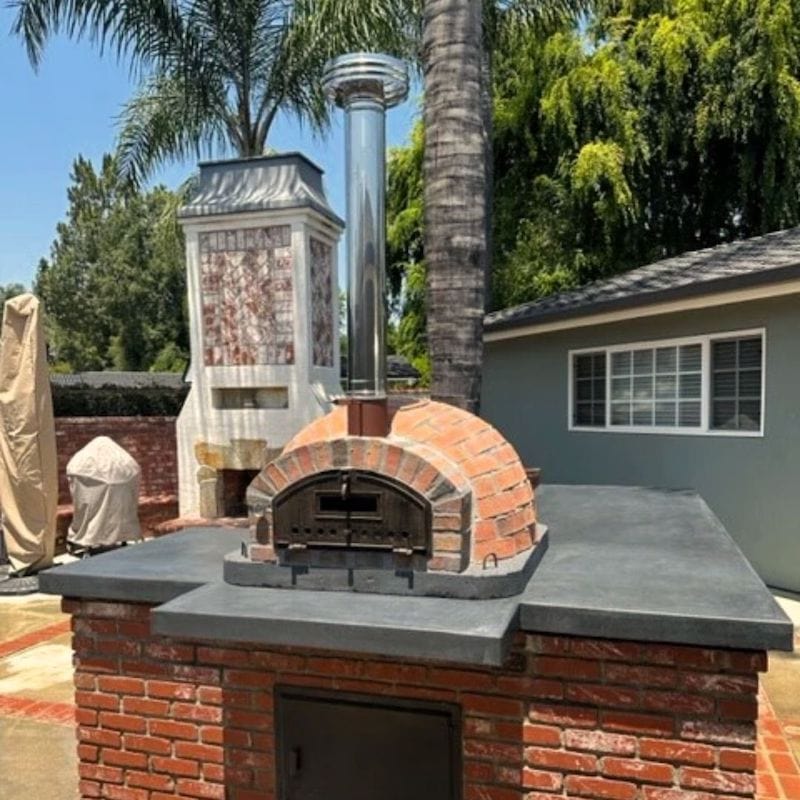 Wood-Fired Pizza Oven - Pizzaioli Rustic Authentic Brick Pizza Oven ...