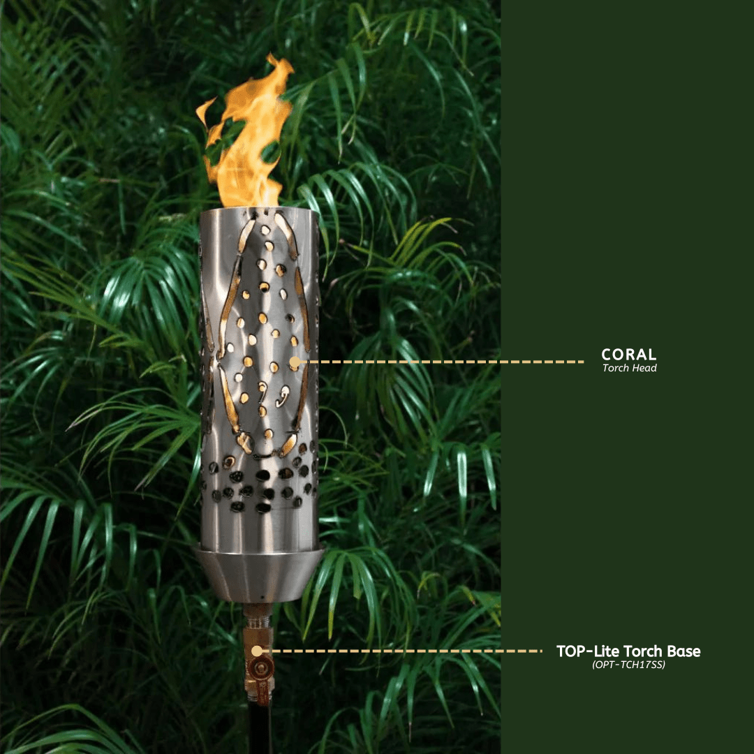 Fire Torch - Coral - Patio & Pizza Outdoor Furnishings